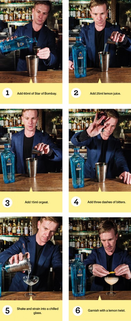 This is how you make the Army & Navy cocktail