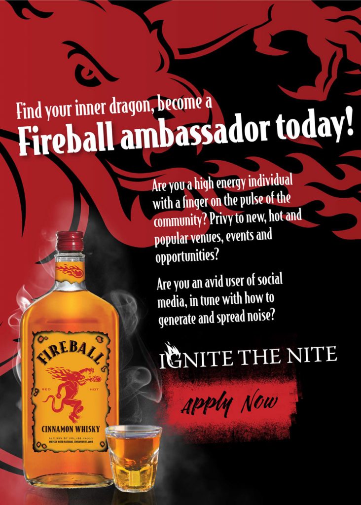 Fireball are on the hunt for the perfect Ambassador ...