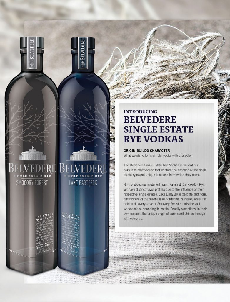Introducing Belvedere Single Estate Rye Vodkas - australianbartender.com.au
