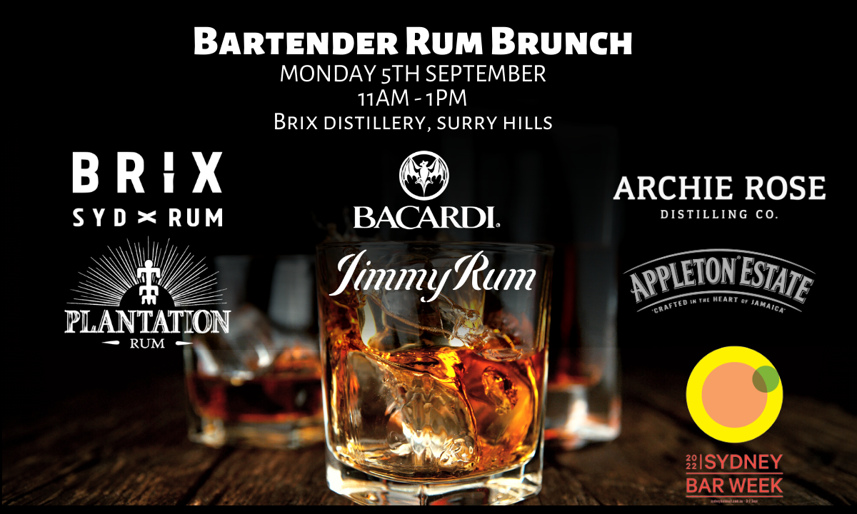 Get your tickets to the Bartender Rum Brunch at Brix Distillery ...
